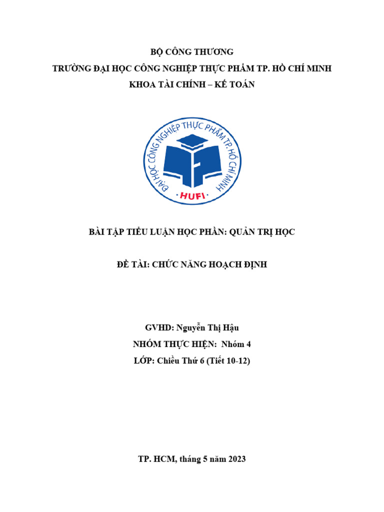 Tiểu Luận Qth | PDF