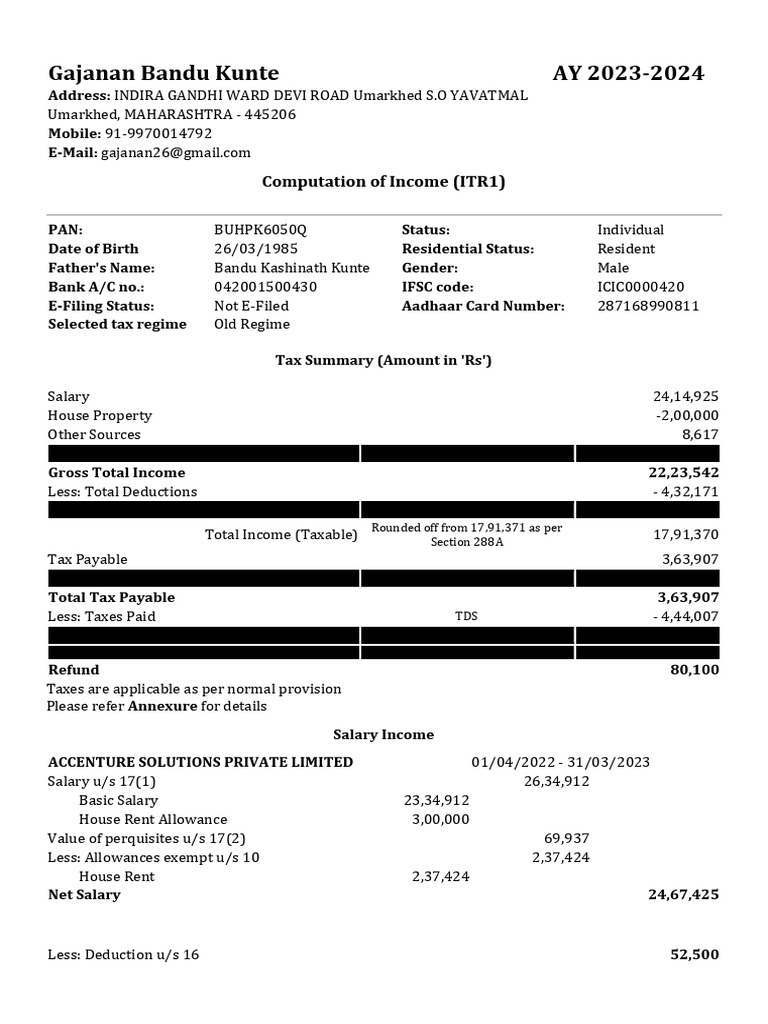 Draft Computation Sheet | PDF | Taxes | Tax Deduction