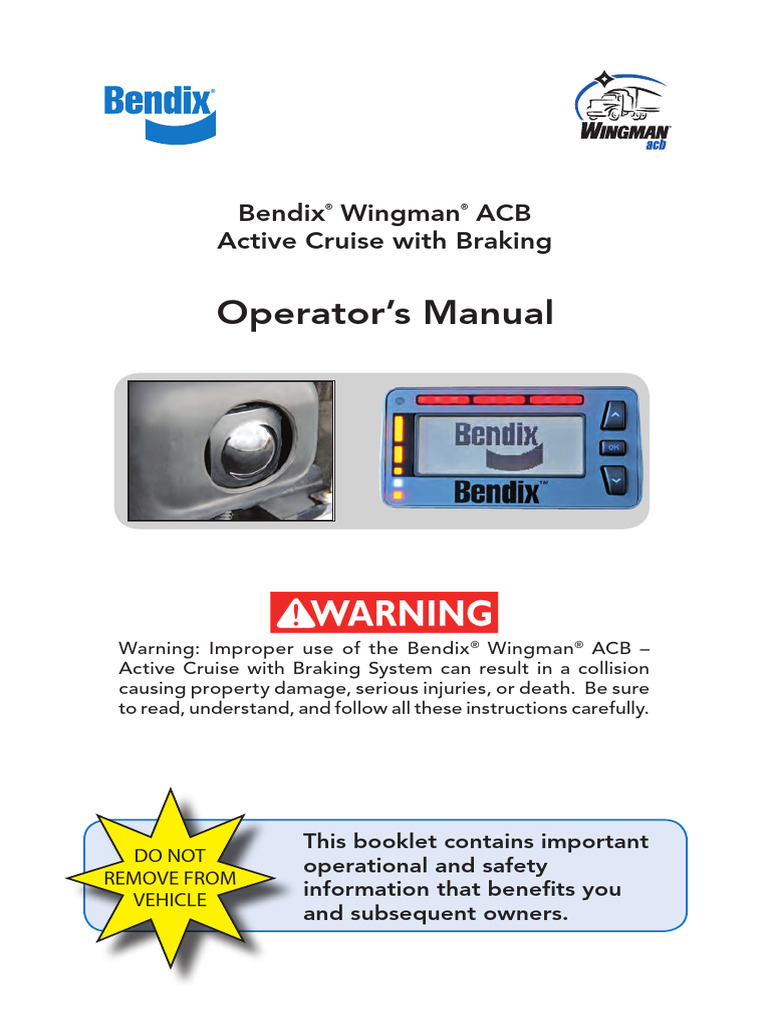 Bendix Active Cruice Braking | PDF | Anti Lock Braking System | Brake