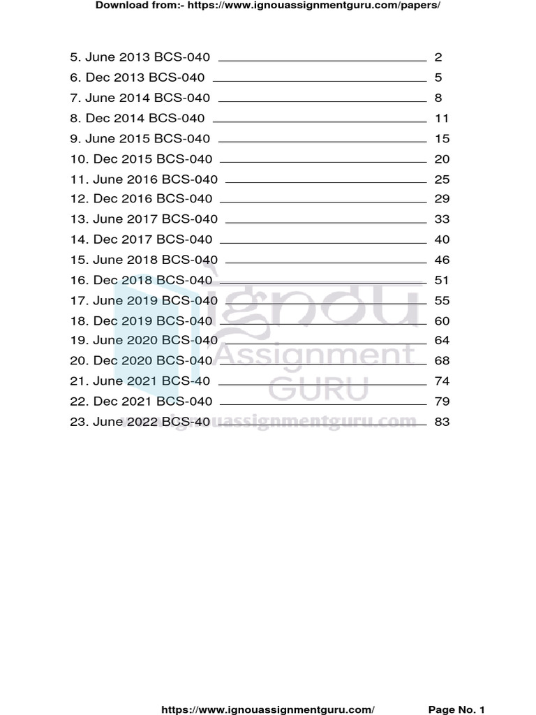 BCS 040 | PDF | Regression Analysis | Errors And Residuals