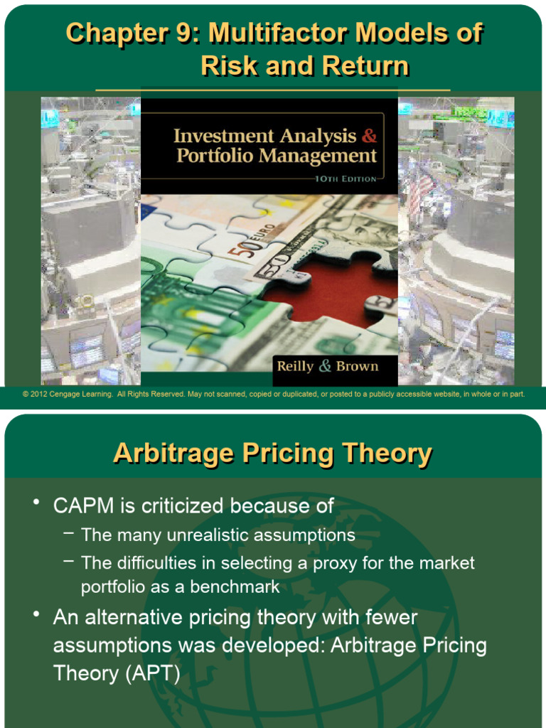 Multifactor Model of Risk and Return - Chapter 9 Text Book | PDF | Capital Asset Pricing Model ...