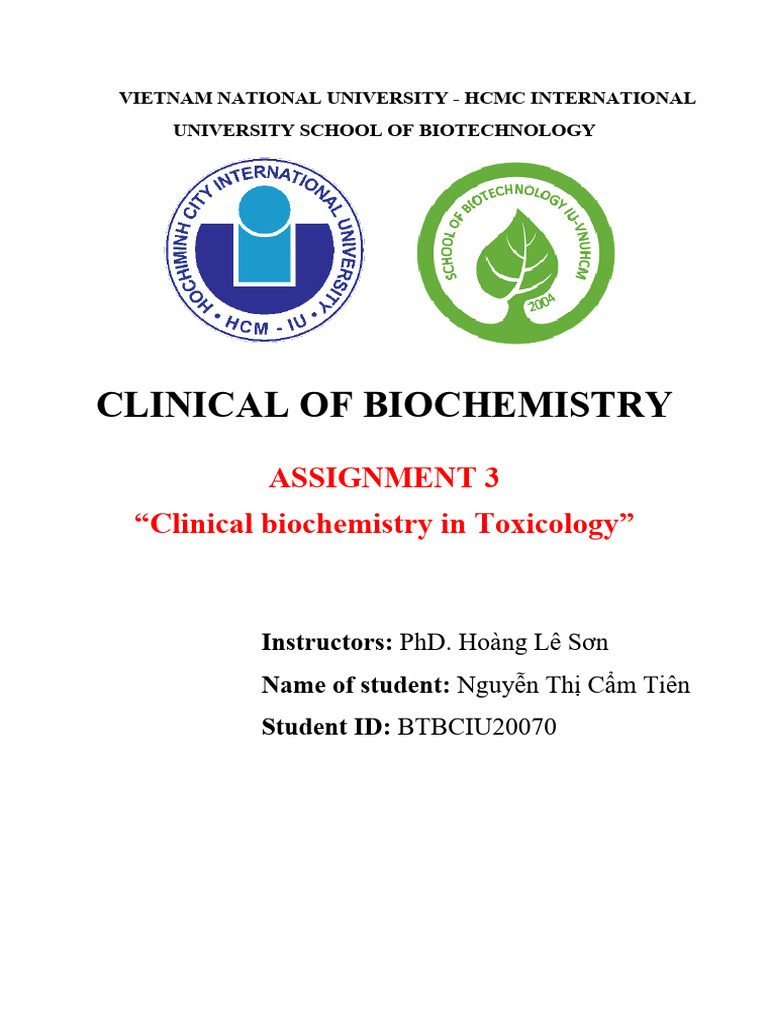 Clinical Biochemistry Toxicology | PDF | Poison | Toxicity
