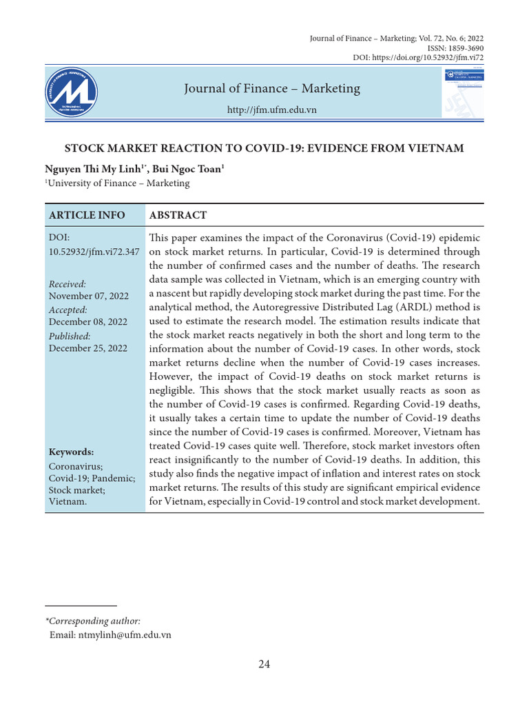 347-Văn bản của bài báo-2059-1-10-20221228 | PDF | Stock Market | Investing