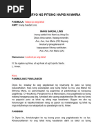 Panunuluyan Script | PDF