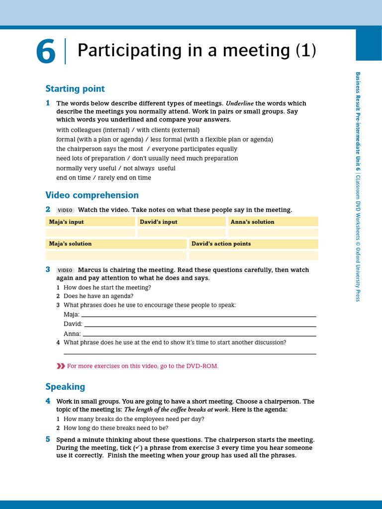 Effective Meeting Participation Guide | PDF