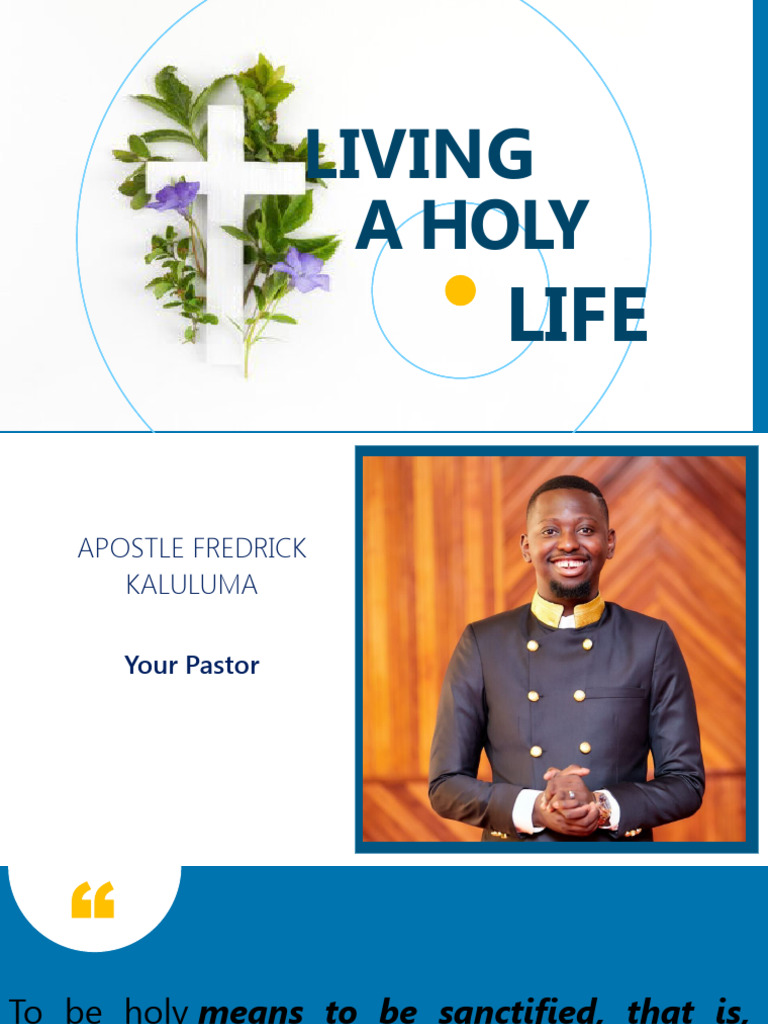 Living A Holy Life Edited - APOSTLE | PDF | Epistle To The Romans | Sin