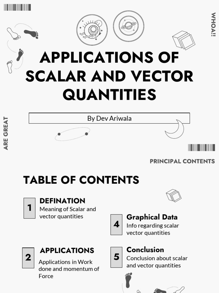 Scalar and Vector Applications | PDF | Euclidean Vector | Quantity