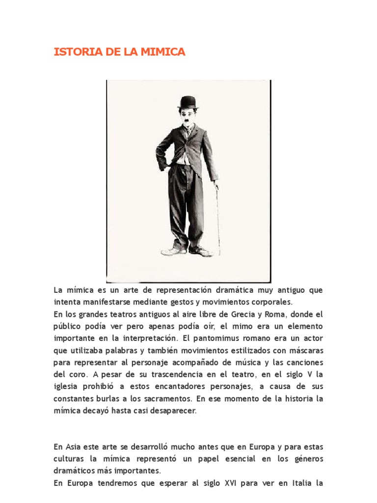 Historia de La Mimica