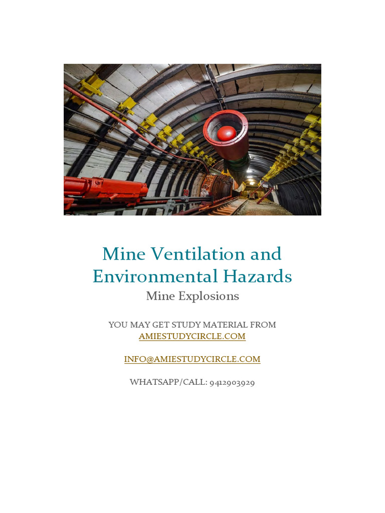 Mine Explosion | PDF | Combustion | Explosion