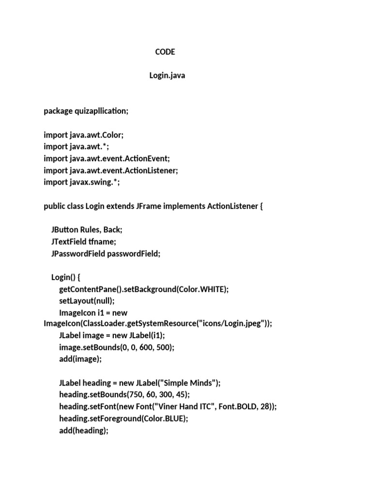Code Pdf Java Programming Language Java Virtual Machine