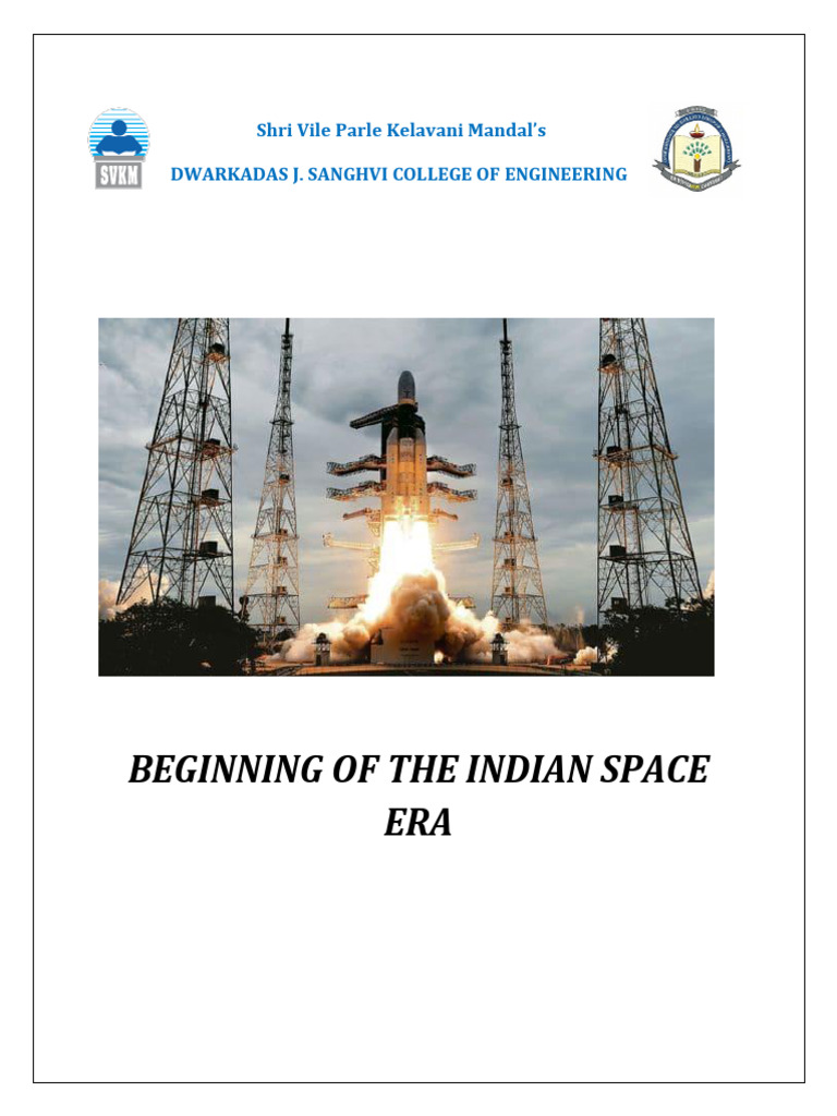 Beginning of the Indian Space Era | PDF | Satellite | Lander (Spacecraft)