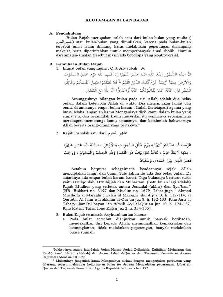 Rajab Full | PDF