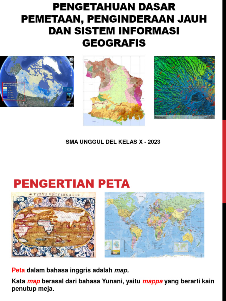 Dasar Pemetaan dan Penginderaan Jauh | PDF