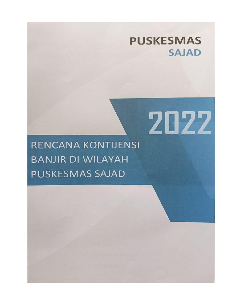 1.4.4.b Rencana Kontijensi Banjir Di Wilayah Puskesmas Sajad | PDF | Bisnis | Pengelolaan ...