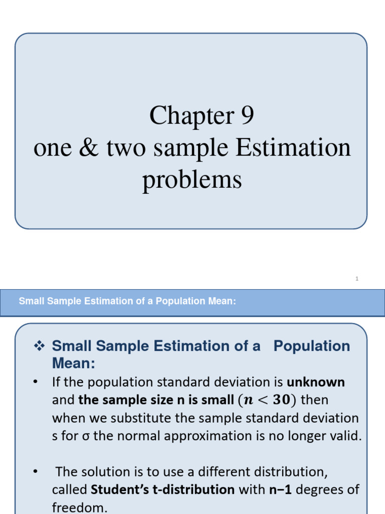 Chapter 9 | PDF | Statistical Inference | Econometrics
