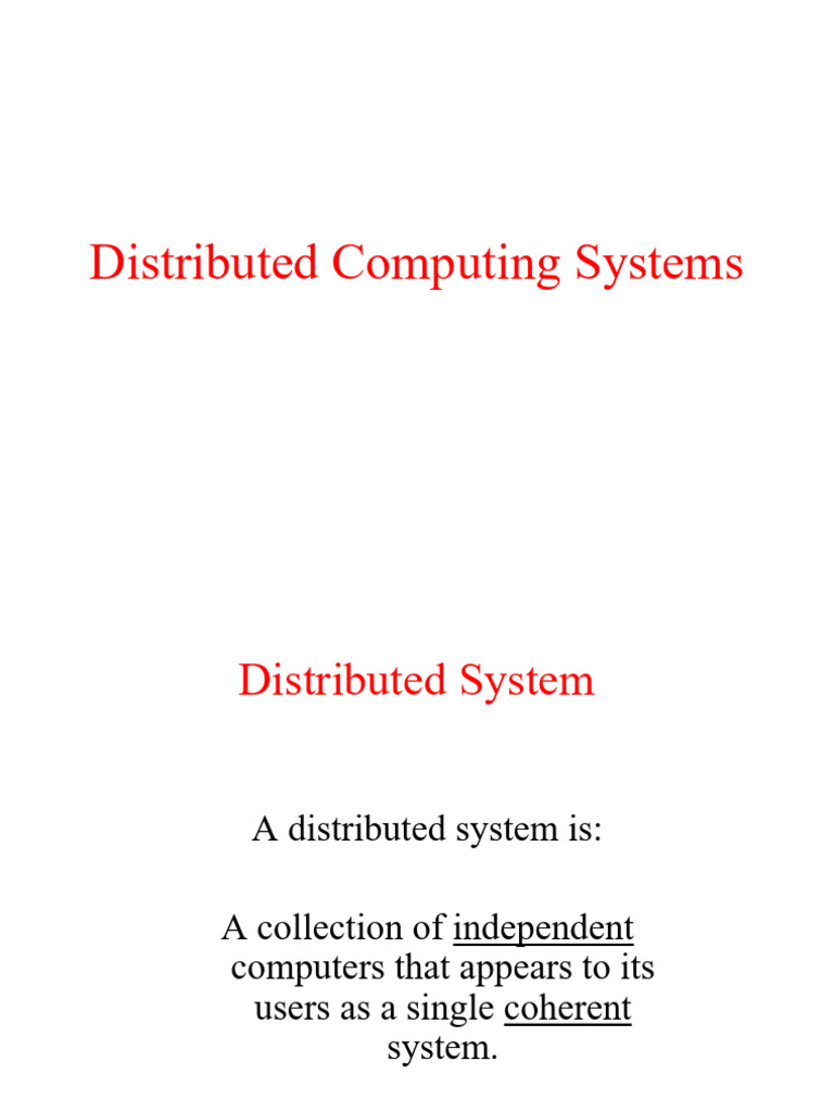 DCS-Intro | PDF | Scalability | Grid Computing