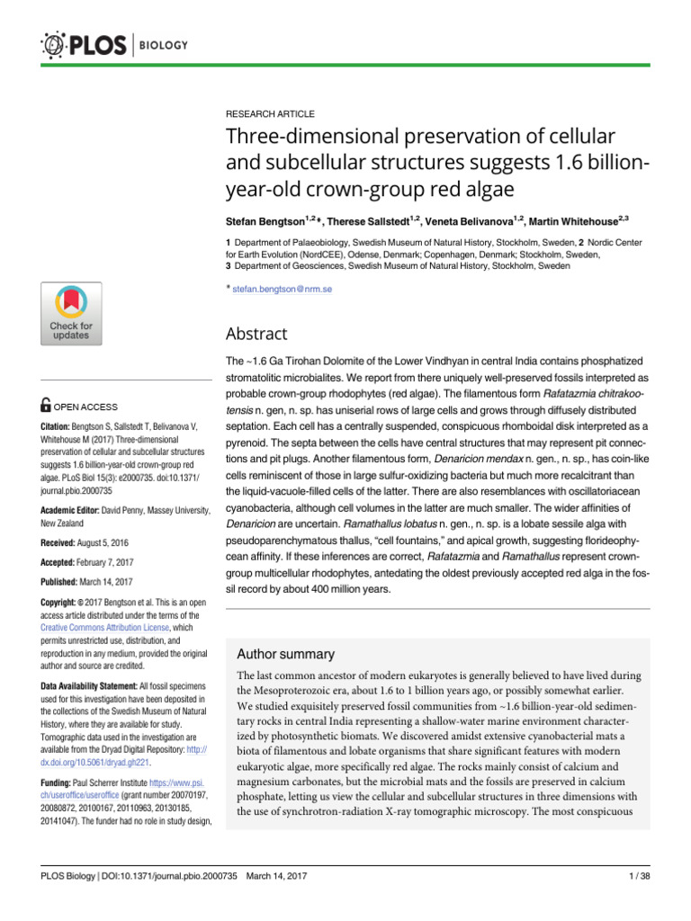 Three-Dimensional Preservation of Cellular and Subcellular Structures ...