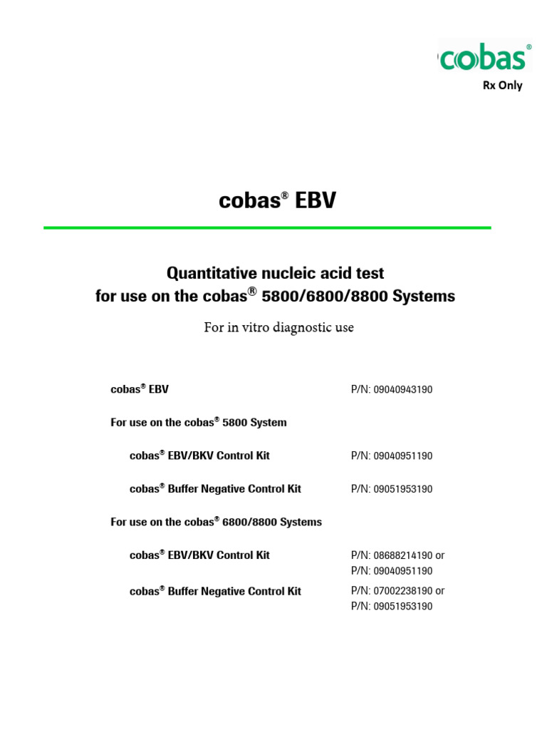 Ebv Quant PCR | PDF