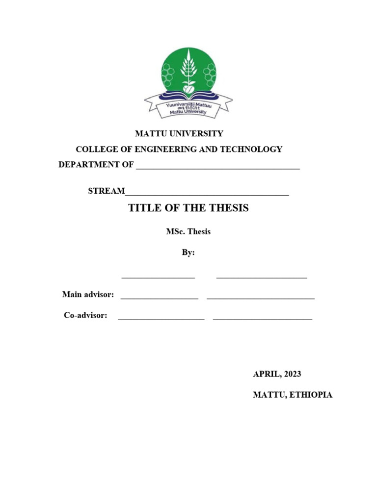 Thesis Document Writting Format Updated | PDF