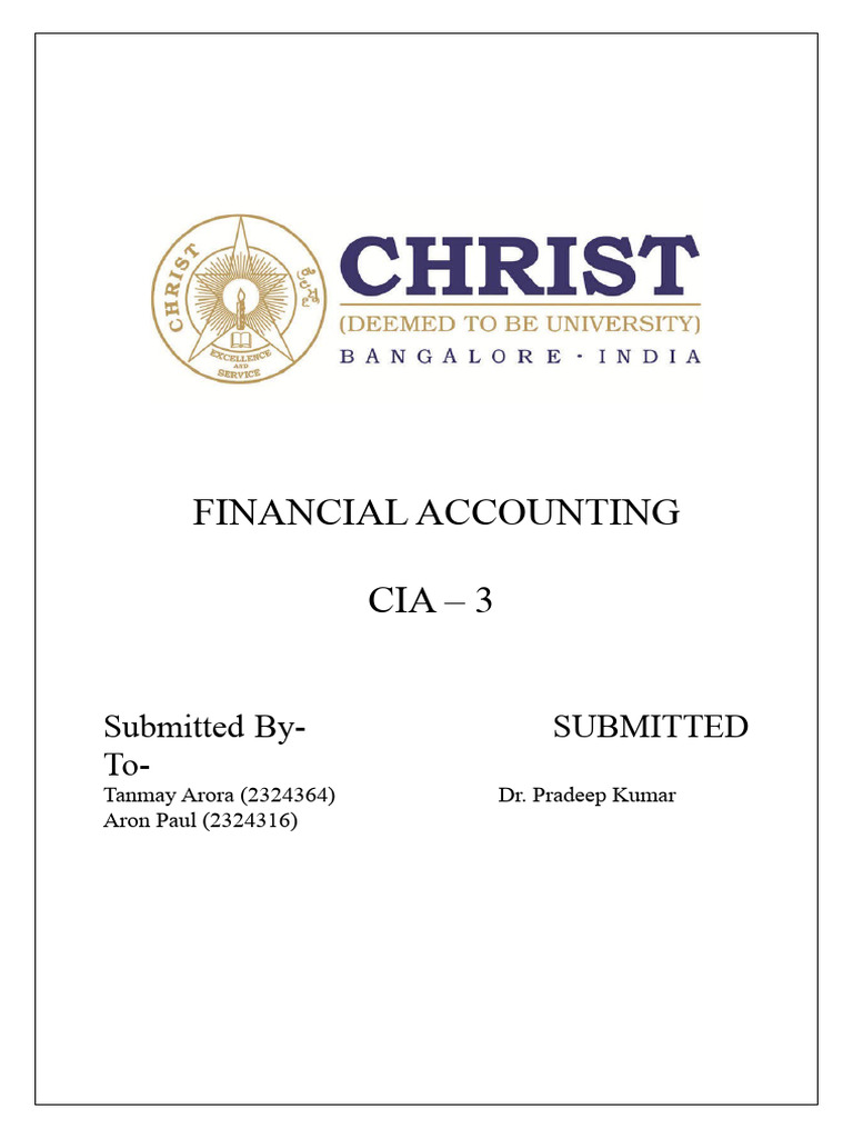 Accounts CIA 3 Final | PDF | Fair Value | International Financial ...