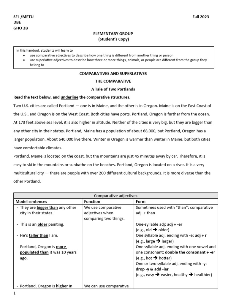 GHO 2B Student 23-24 | PDF | Adjective | Ho Chi Minh City