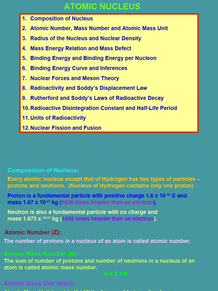 Nuclei | PDF | Atomic Nucleus | Neutron