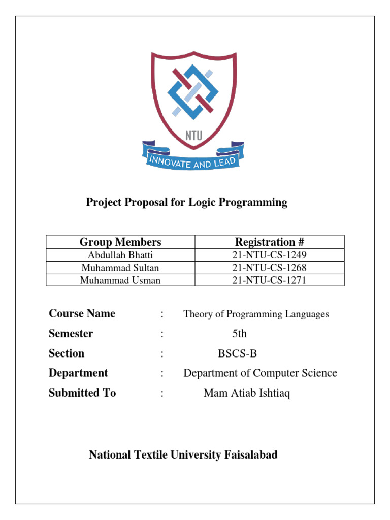 TPL Proposal1268,1249,1271 | PDF | Computer Programming | Programming