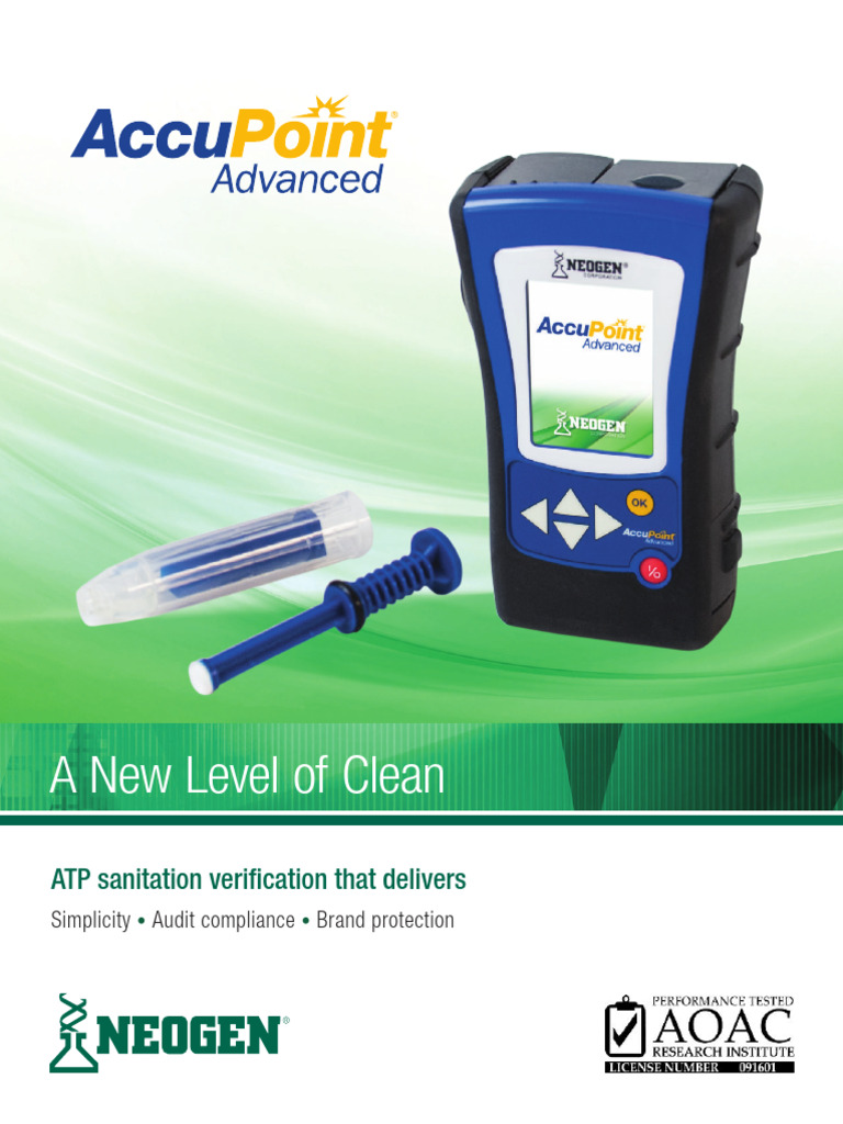 New - AccuPoint Advanced Brochure 9903 | PDF | Sanitation