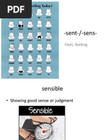 Understanding Sent/Sens Root Words | PDF