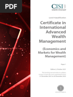 Sample-Paper For Cisi Exams | PDF | Stocks | Securities (Finance)