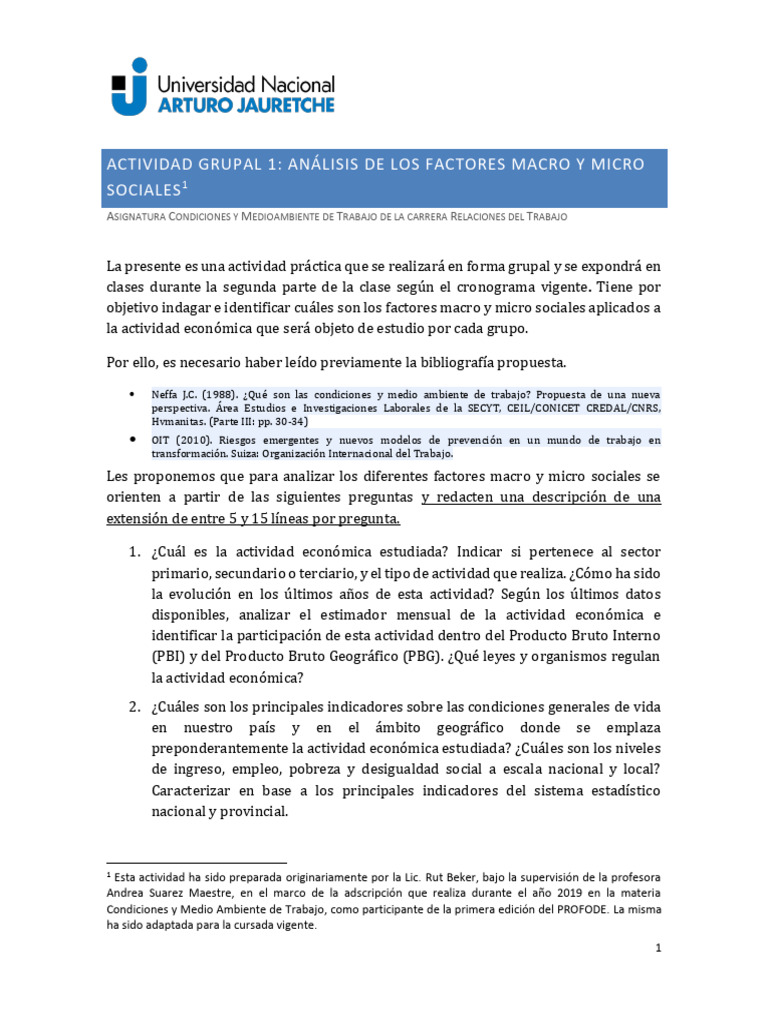 Actividad 1 Factores Macro y Micro | PDF