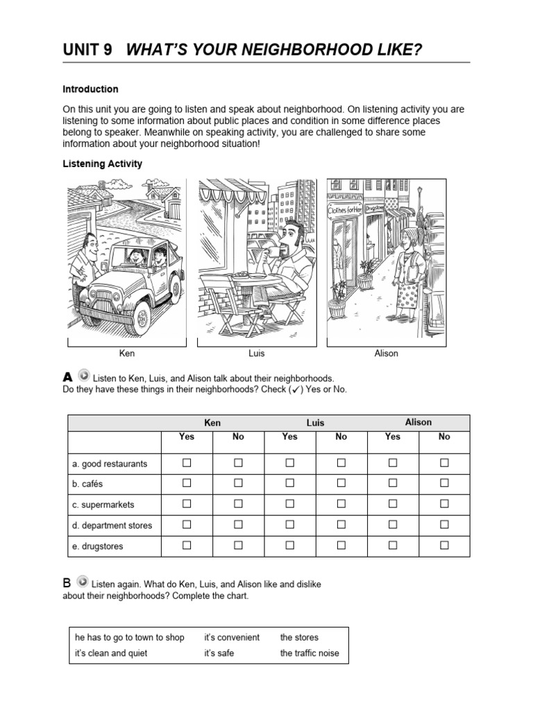 Exploring Neighborhoods: A Listening Guide | PDF