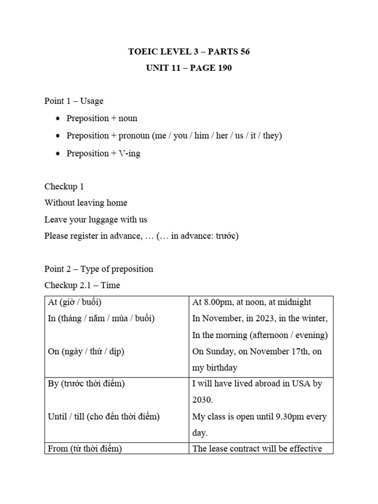Toeic Level 3 Parts 56 Units 11 12 | PDF | Linguistics | Grammar
