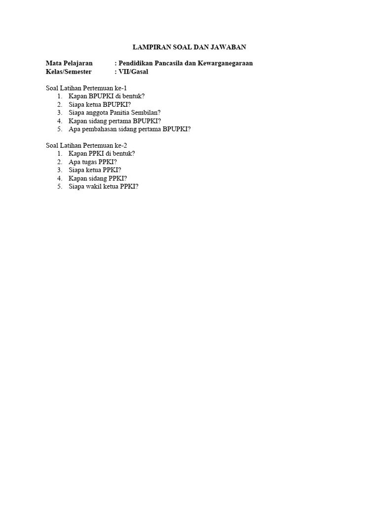 Lampiran RPP KLS7 | PDF