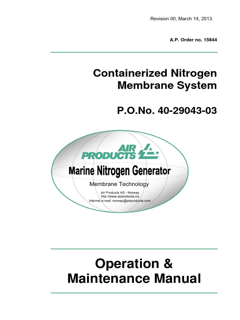 N2 Membrane - Manual | PDF