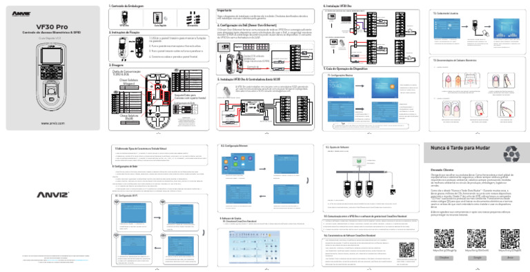 Anviz-VF30 Pro-Guia de Instalação-20210611-PT | PDF