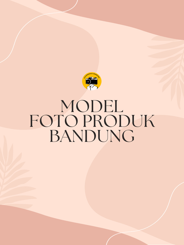 Foto Produk Model Studio Bandung | PDF