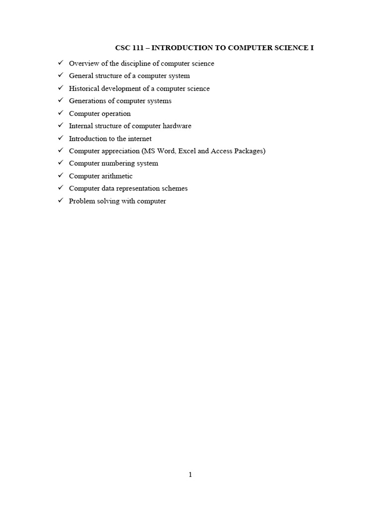 CSC111 | PDF | Central Processing Unit | Integrated Circuit