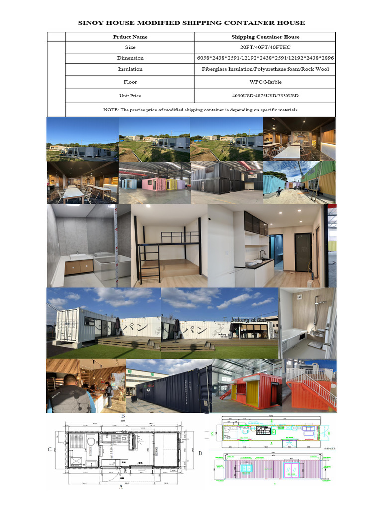 Modified Shipping Container | PDF