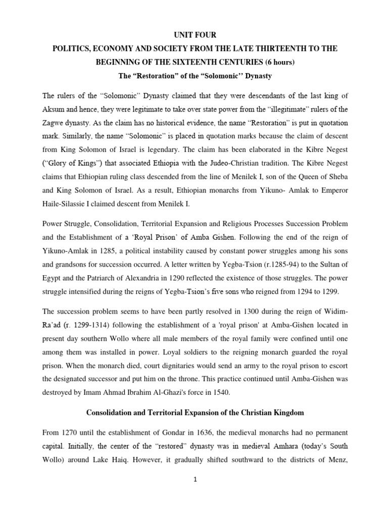 Four | PDF | Ethiopia