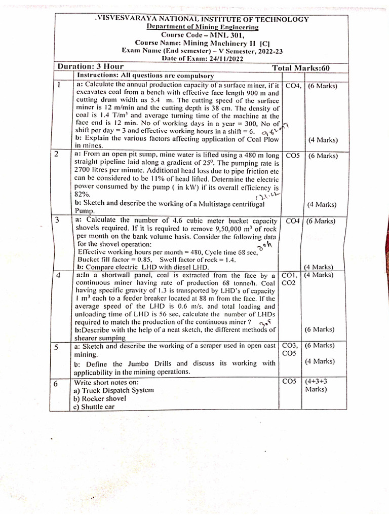 Mining Machinery | PDF