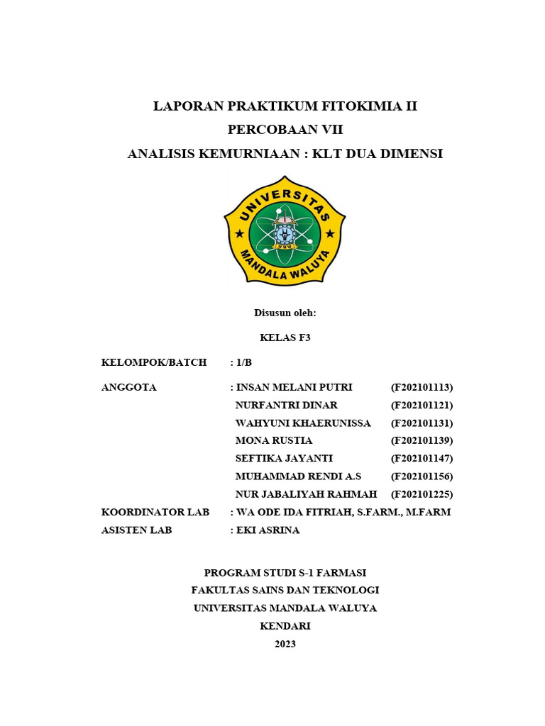 KLT DUA DIMENSI | PDF