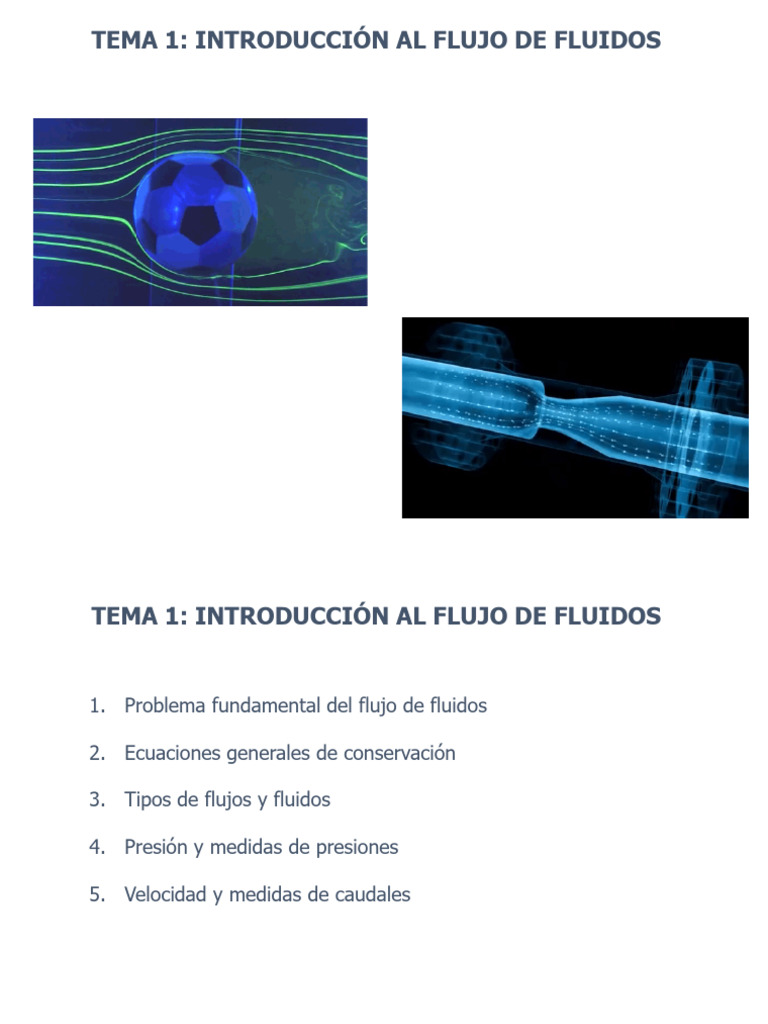 Tema 1 - Introducción Al Flujo de Fluidos | PDF | Viscosidad | Mecánica de fluidos