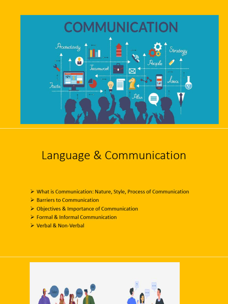 Lecture-I - Language - Communication | PDF | Communication | Nonverbal Communication
