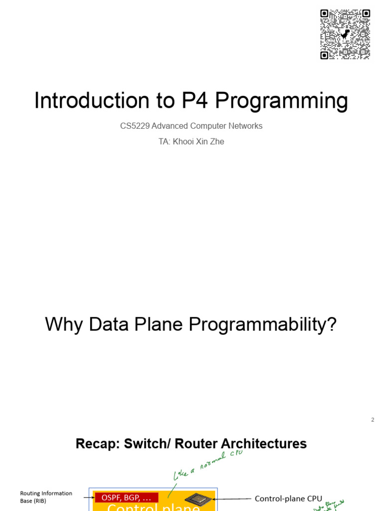 Tutorial - Introduction To P4 | Download Free PDF | Cache (Computing) | Information Technology