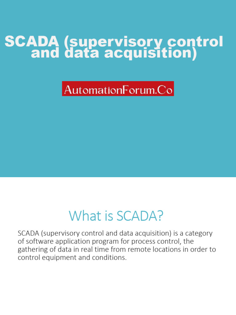 SCADA | PDF | Scada | Programmable Logic Controller