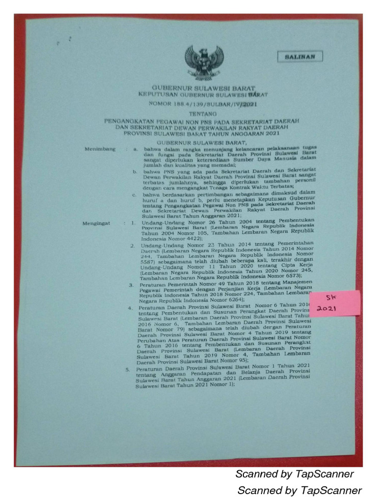 FT Copy SK 2021 Samsul Alam | PDF