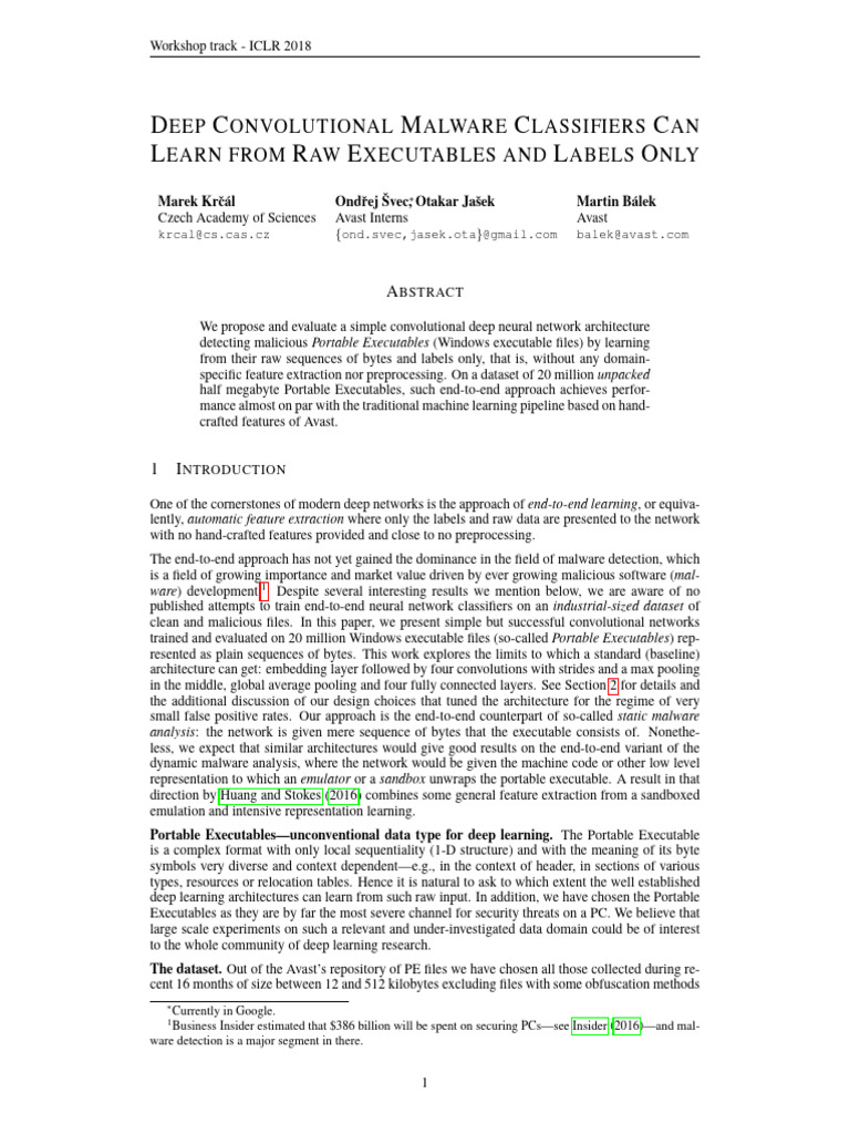 114 Deep Convolutional Malware Cla Pdf Deep Learning Malware 0041