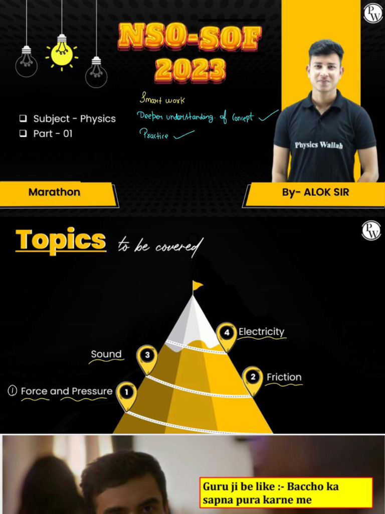 Complete NSO & SOF Physics - Class 8th - Class Notes | PDF