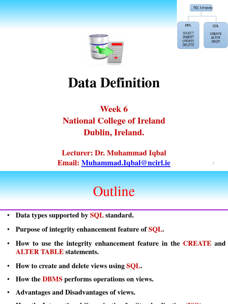 Data Definition Language Download Free Pdf Sql Table Database